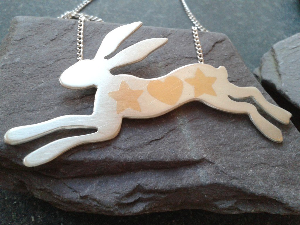 A Keum Boo silver hare for Winter Solstice • Lucylou Designs